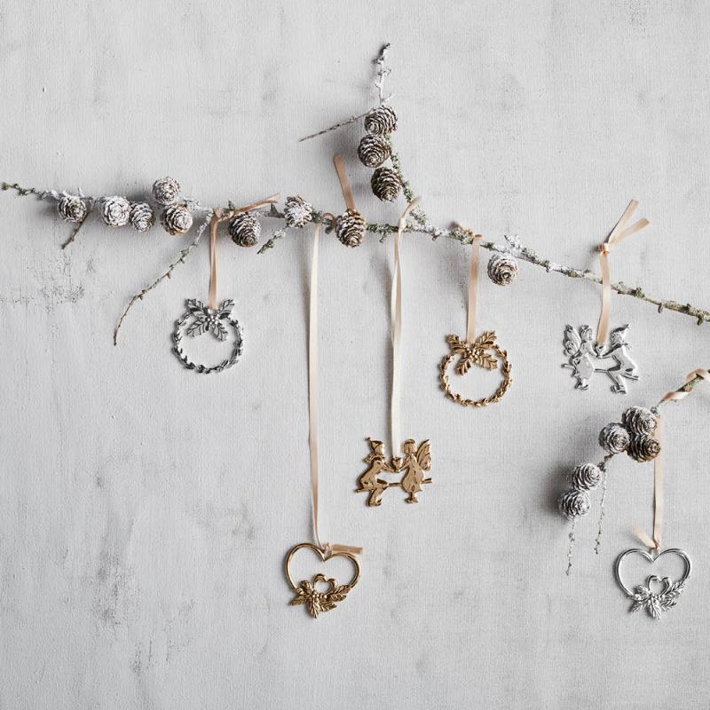 Rosendahl, Karen Blixen dobbelt hjerte 7 cm forsølvet - Tilbords