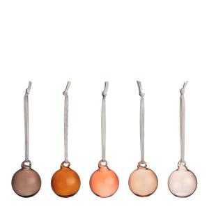 iittala, Julekuler 40 mm 5 stk bruntoner - Tilbords.no